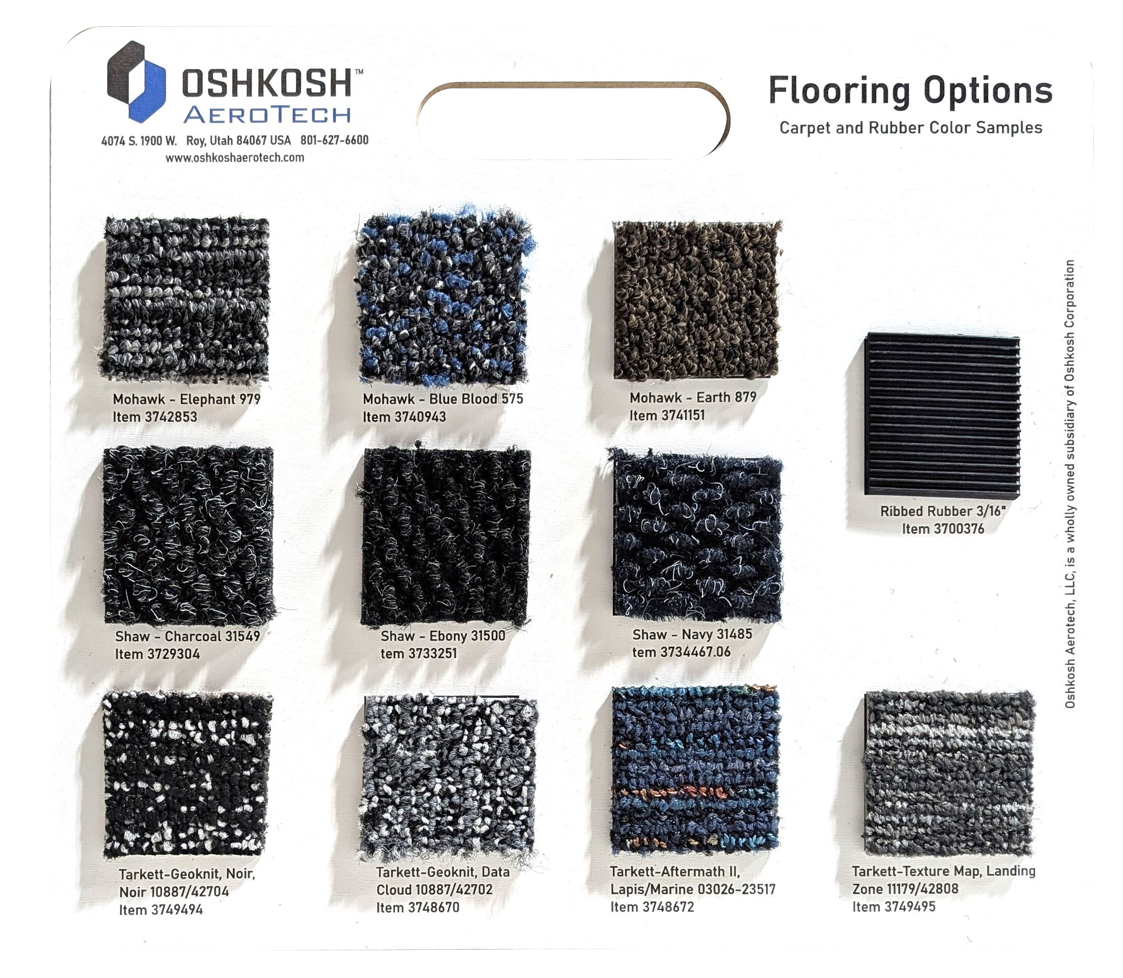 Carpet Sample Boards For Display